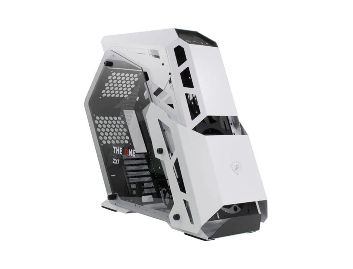 CASE 1STPLAYER ZX7 ( ZX7 ) BLANCO | S/ FUENTE | 1 PANEL VIDRIO | LED -RGB
